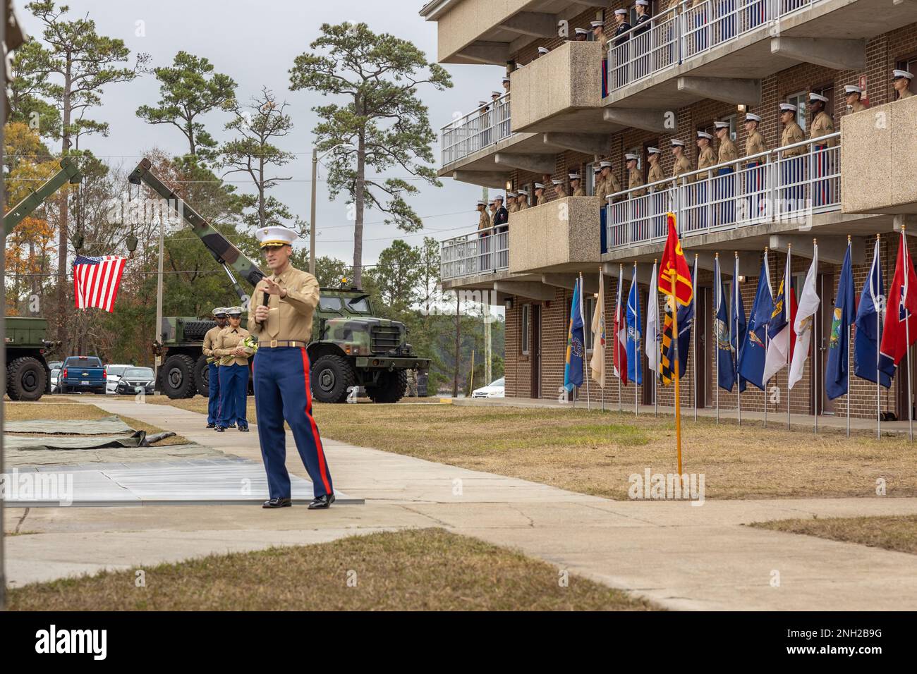 U.S. Marine Corps Lt. Col. Zachary N. Embers, the commanding officer of ...