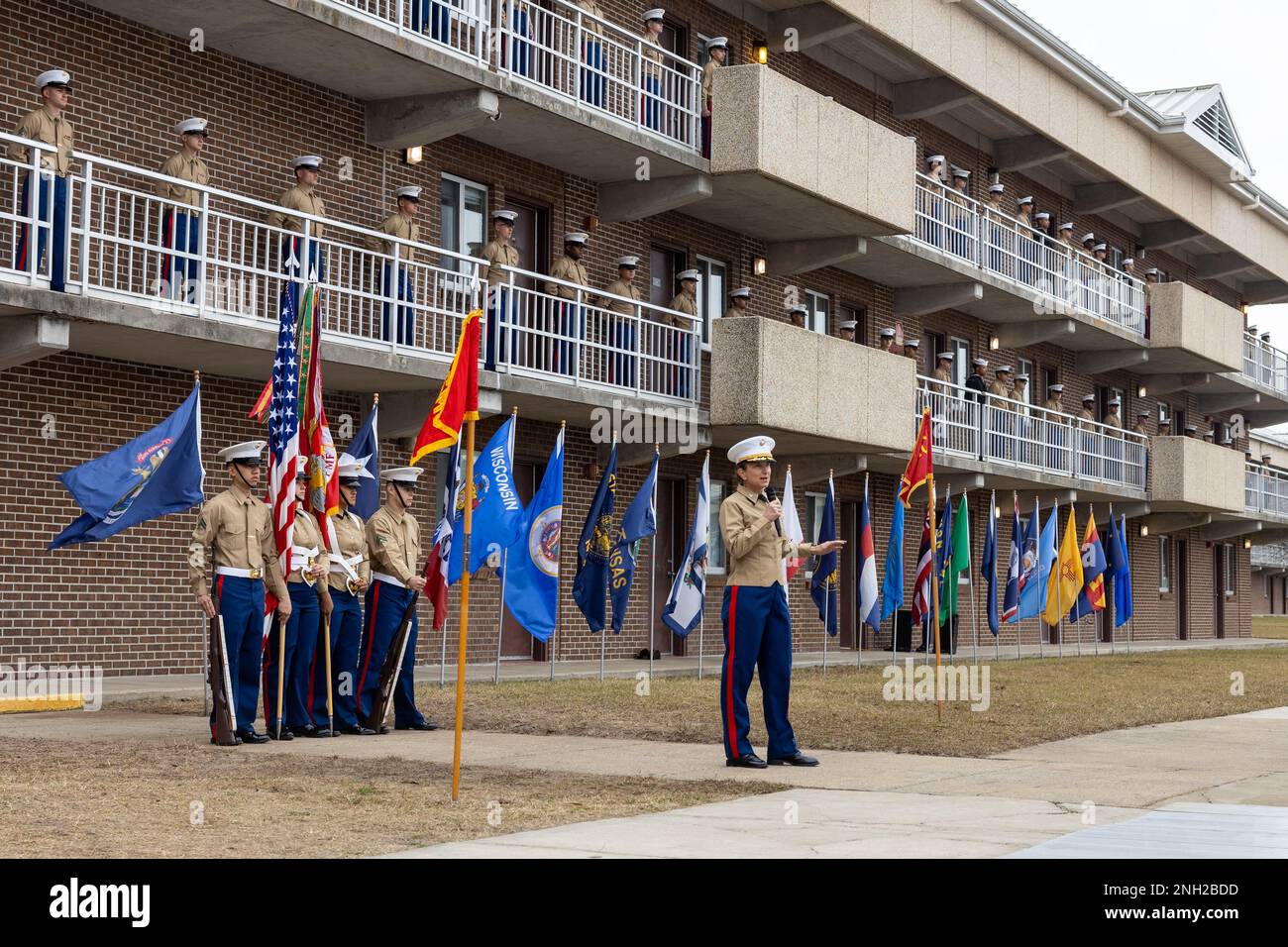 U.S. Marine Corps Col. Ginger E. Beals, the commanding officer of ...