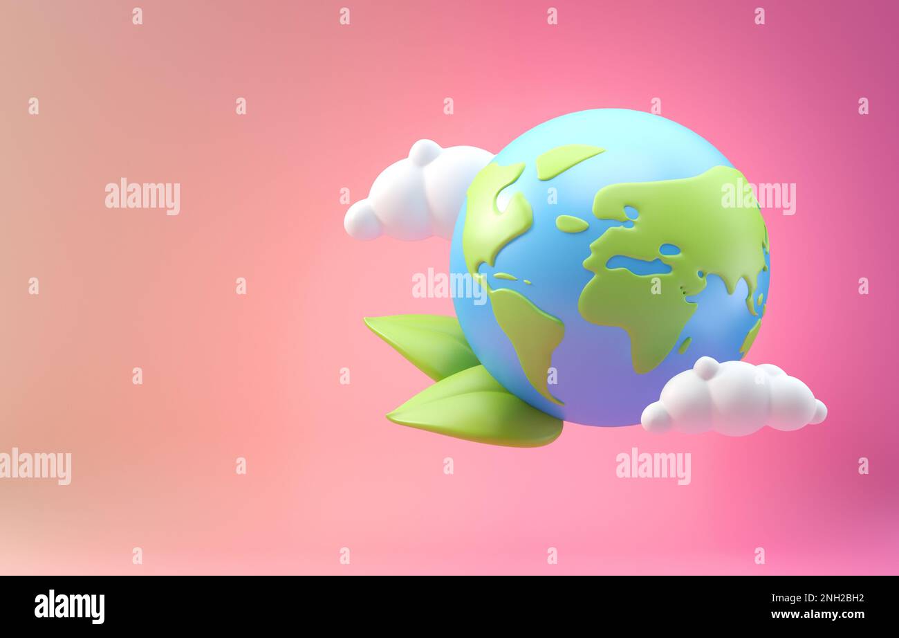Earth Day Concept. 3D Illustration Stock Photo - Alamy