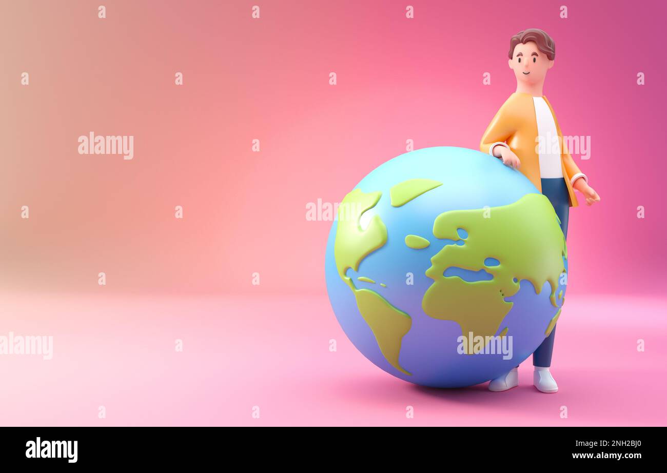 Earth Day Concept. 3D Illustration Stock Photo - Alamy
