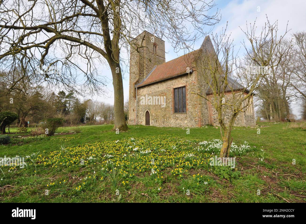 St Mary's church, Houghton-on-the-Hill, near Swaffham, Norfolk, England ...