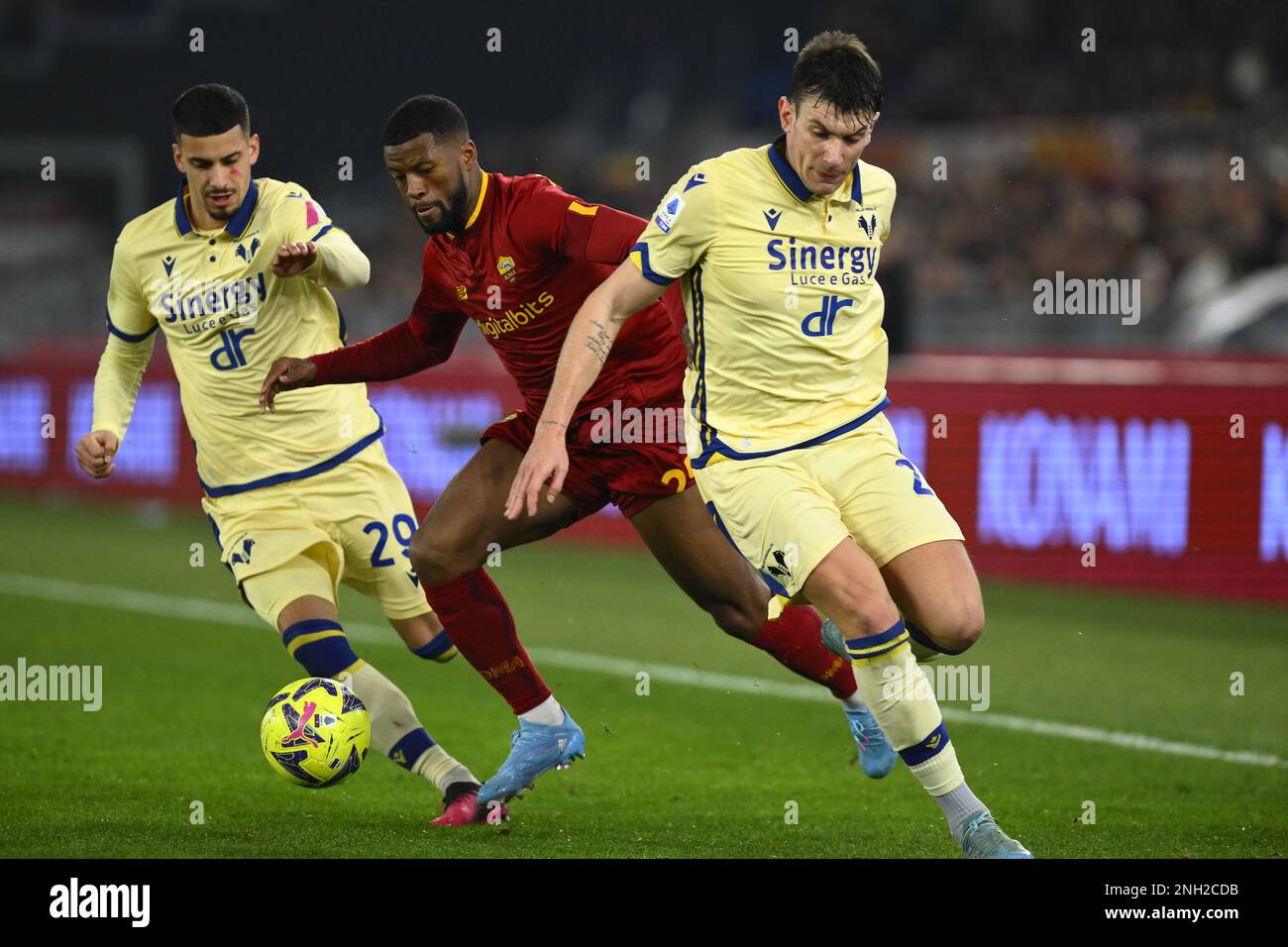 February 19, 2023, Rome, Italy: Georginio Wijnaldum of A.S. Roma during ...