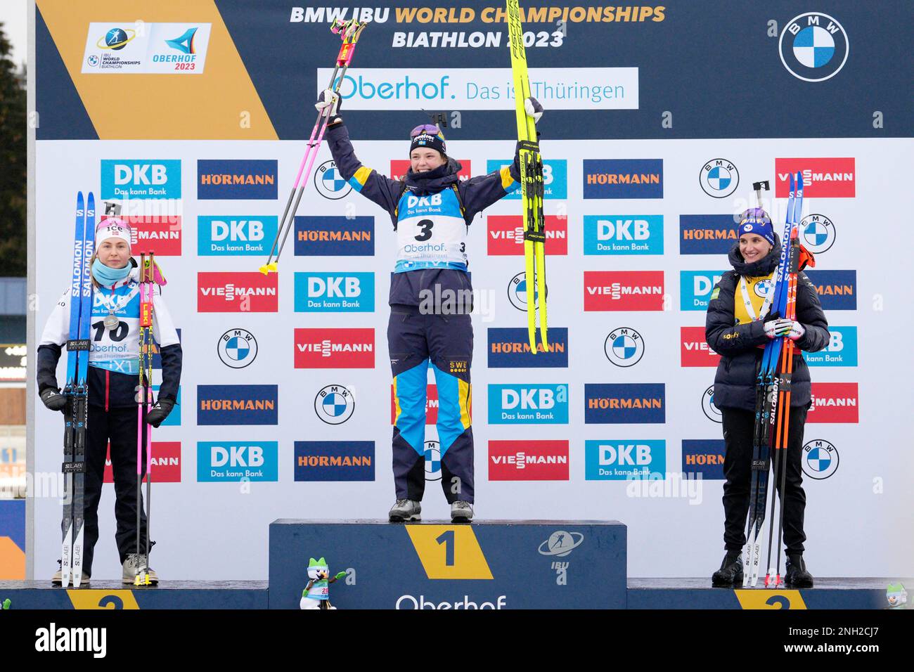 Oberhof, Germany 20230219.Ingrid Landmark Tandrevold took silver in the ...