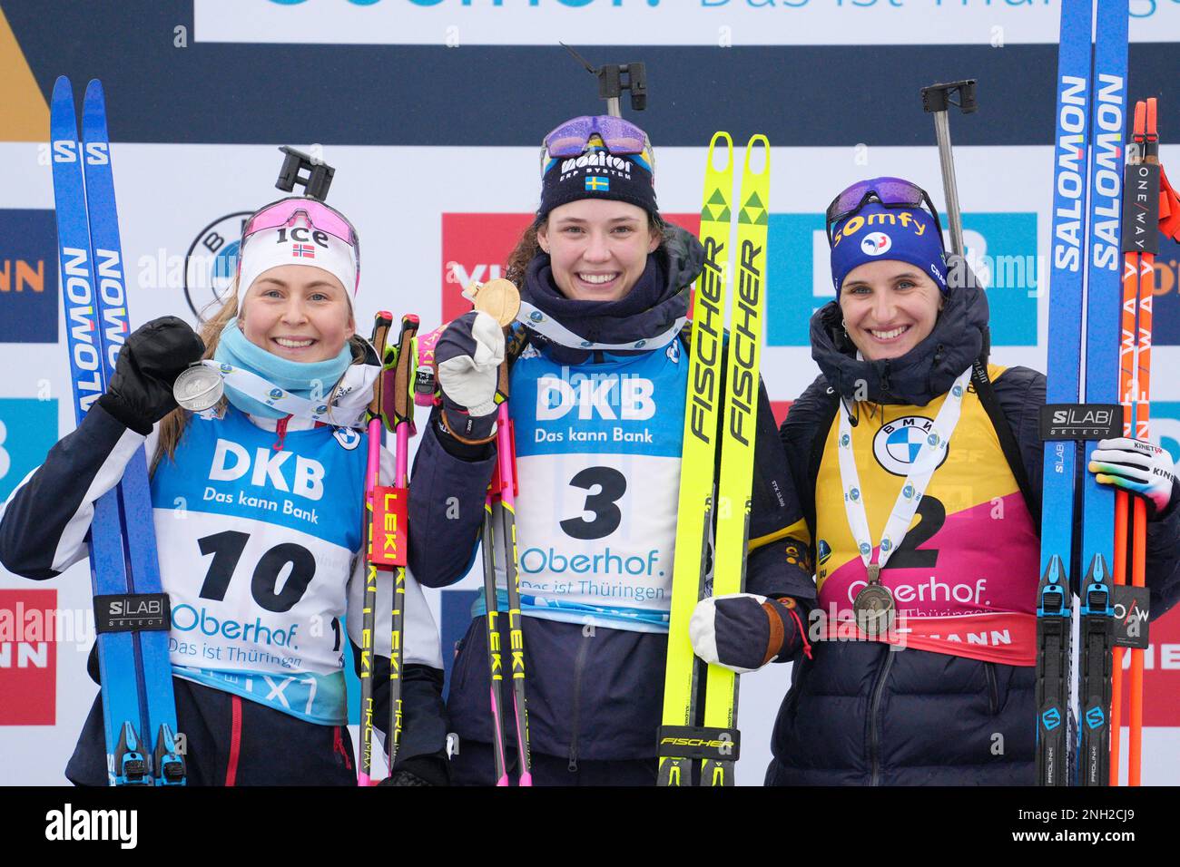 Oberhof, Germany 20230219.Ingrid Landmark Tandrevold took silver in the ...