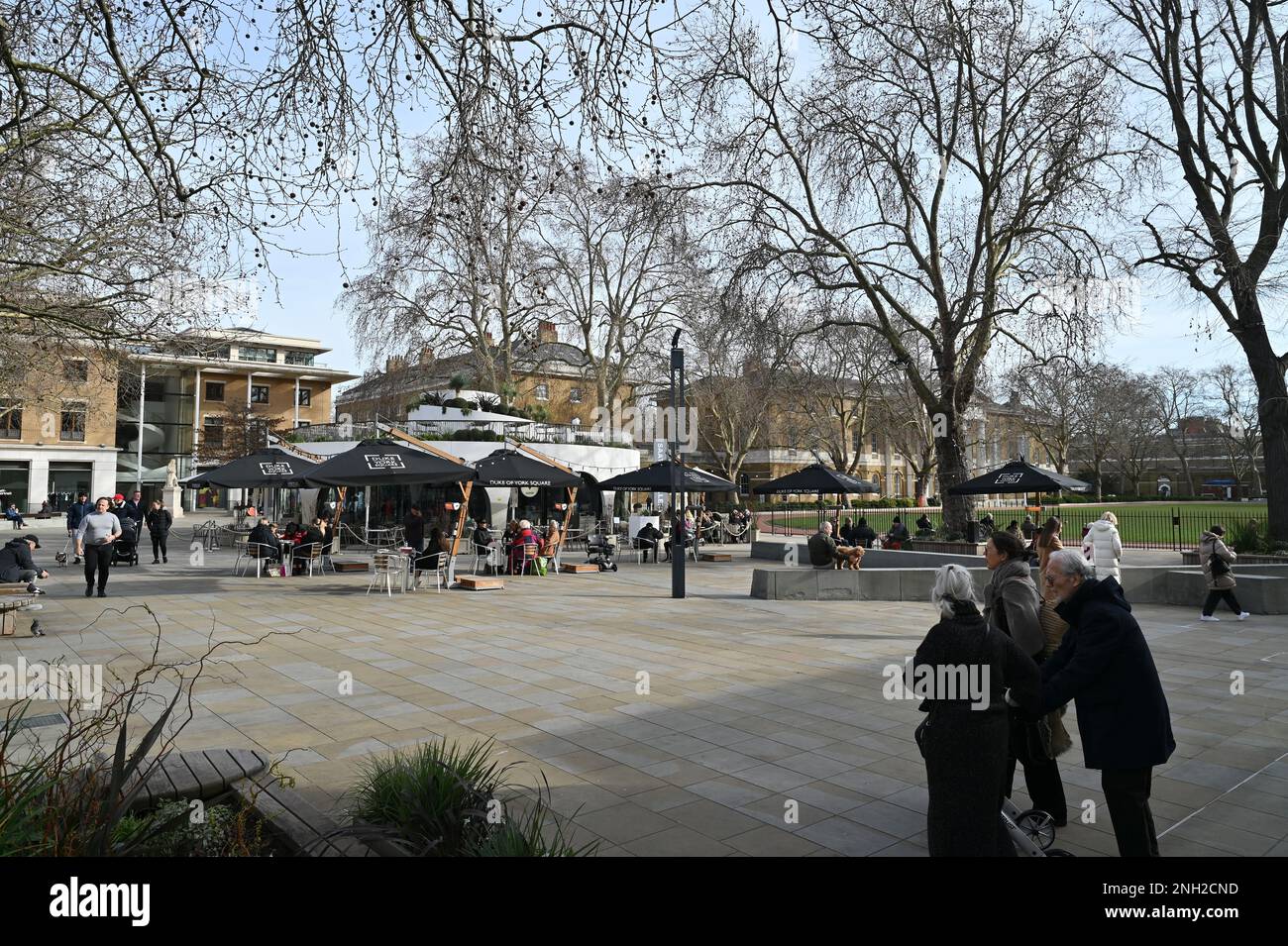 Duke of York Square on the Kings Road Chelsea London UK. February 2023 ...