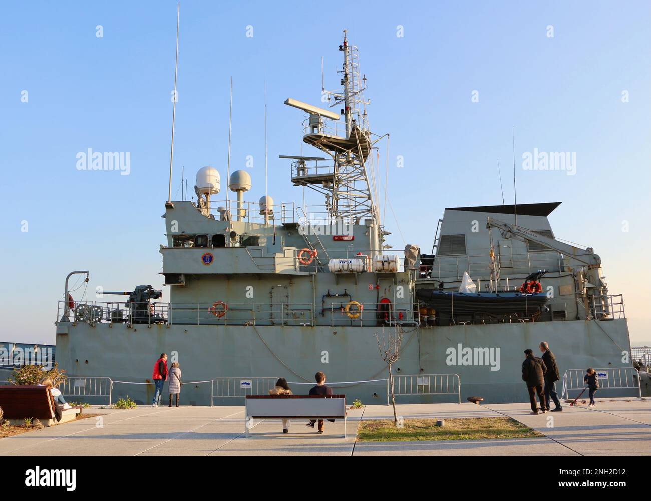 Spanish patrol boat Serviola P-71 launched 10 May 1990 moored in the ...