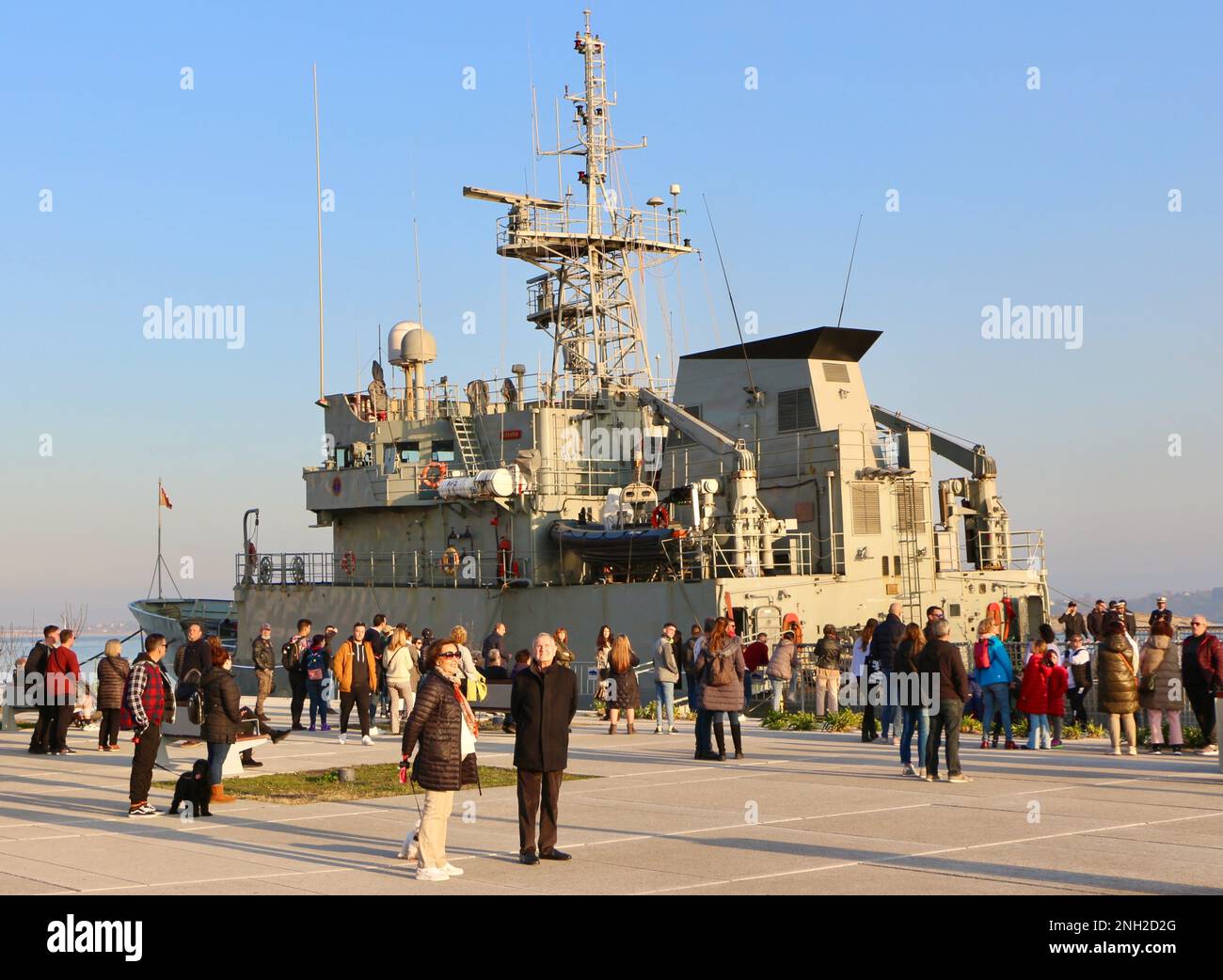 Spanish patrol boat Serviola P-71 launched 10 May 1990 moored in the ...