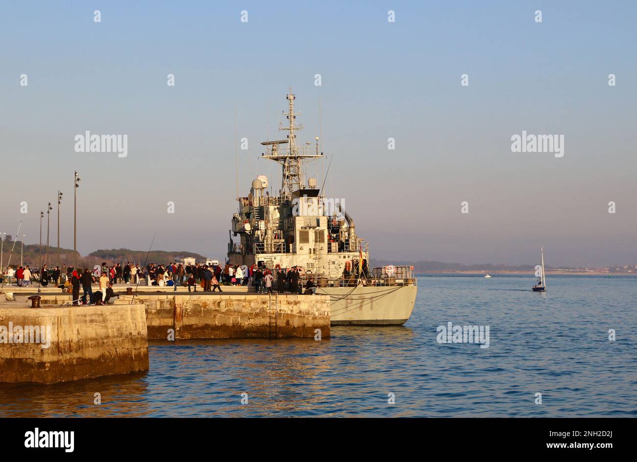 Spanish patrol boat Serviola P-71 launched 10 May 1990 moored in the ...