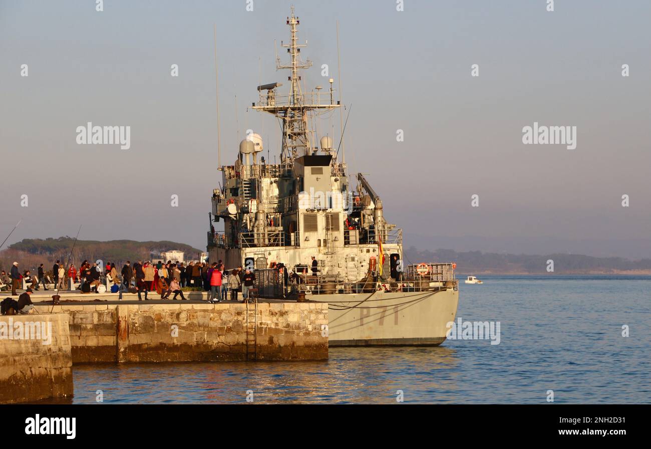 Spanish patrol boat Serviola P-71 launched 10 May 1990 moored in the ...