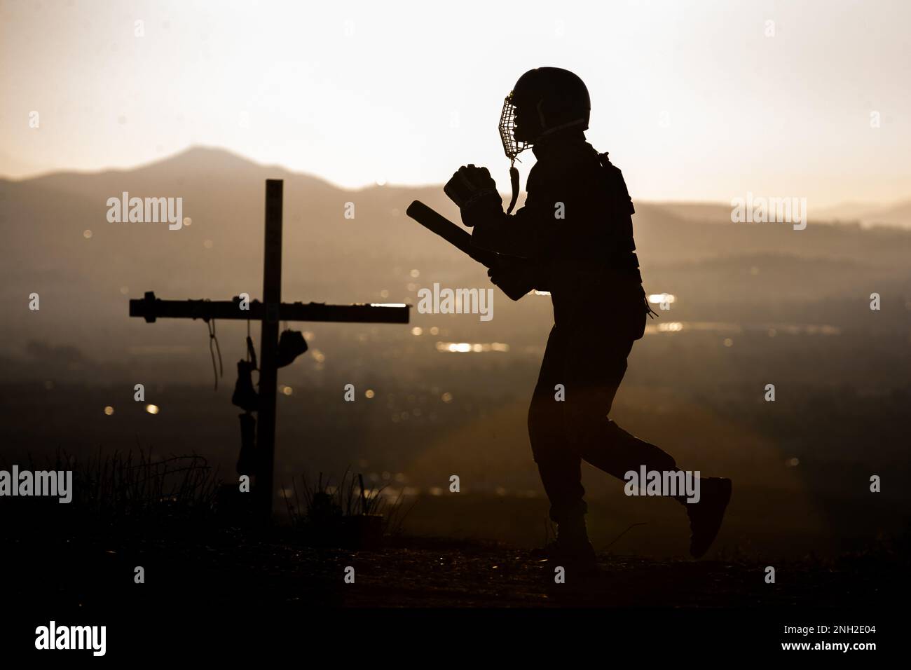 U.S. Marine Corps Sgt. Christopher Walker, a transmissions system ...
