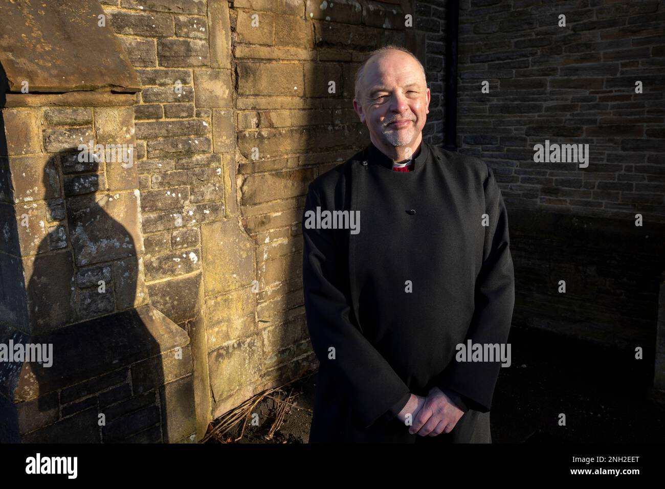Anglican Vicar in a church. Oldham. Manchester. United Kingdom Stock ...