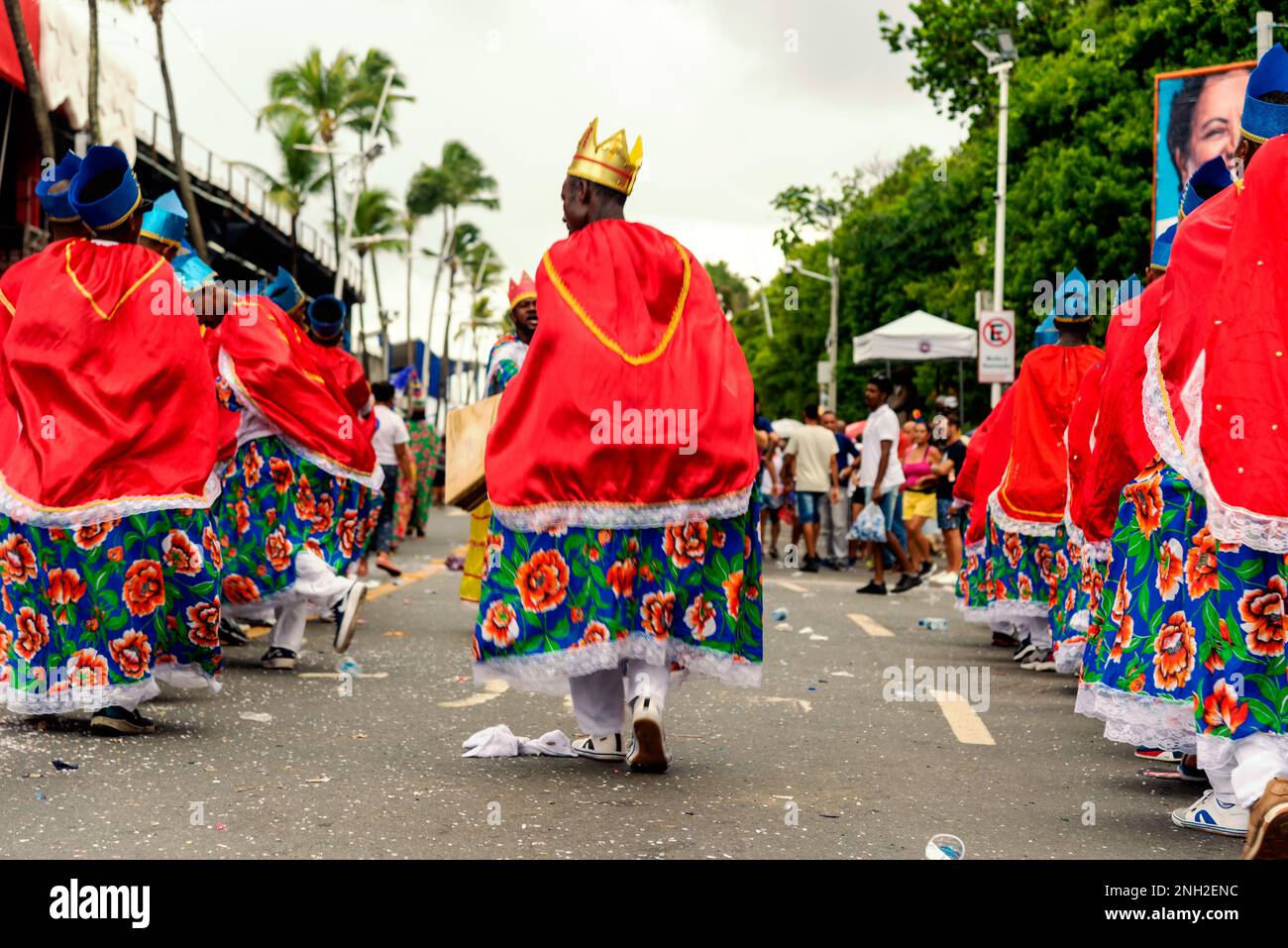 Salvador, Bahia, Brazil - February 11, 2023: Group known as Congo ...
