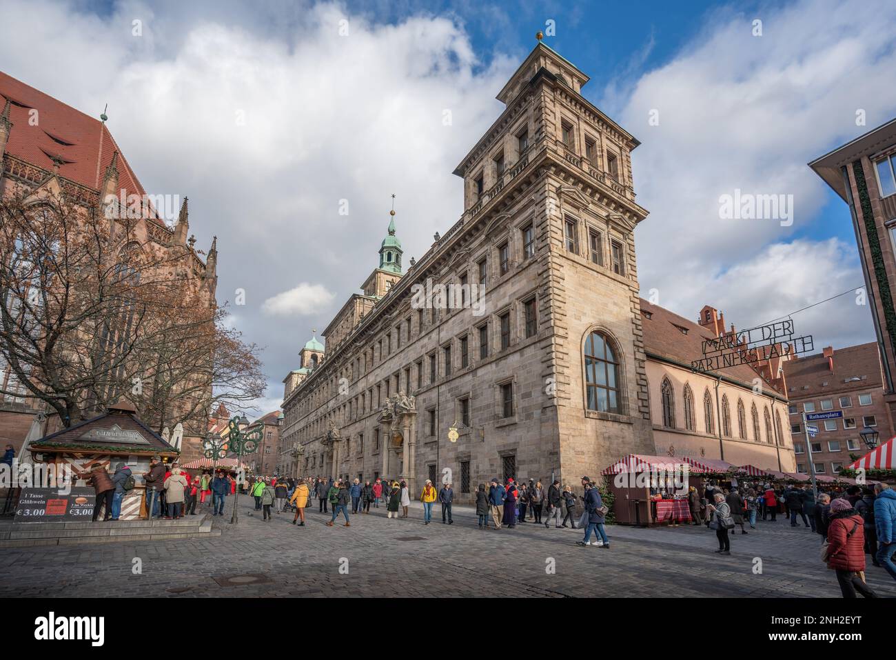 Nuremberg City Hall - Old town hall - Nuremberg, Bavaria, Germany Stock ...