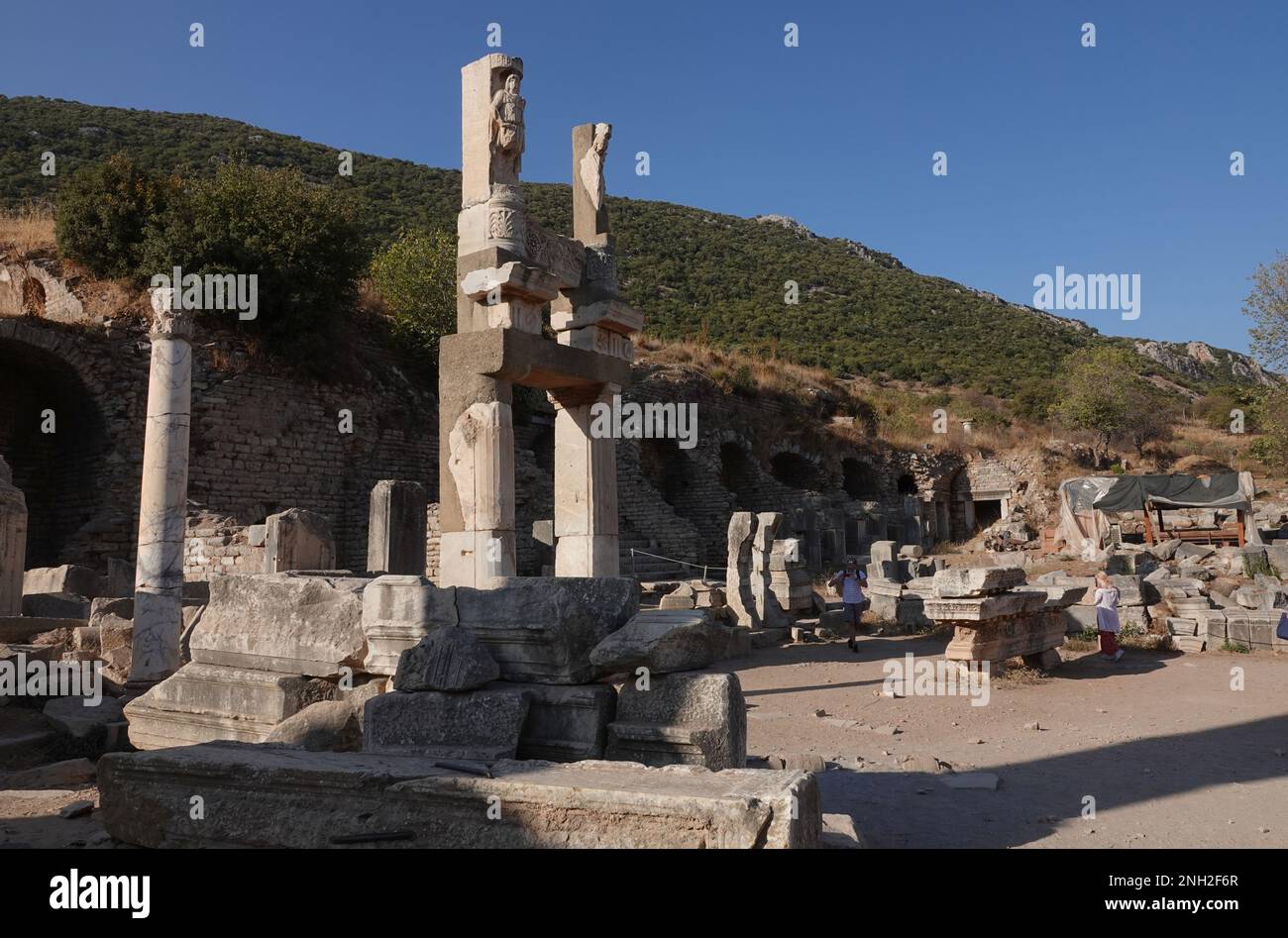 Domitian Square in the ancient city of Ephesus, Turkey Stock Photo - Alamy
