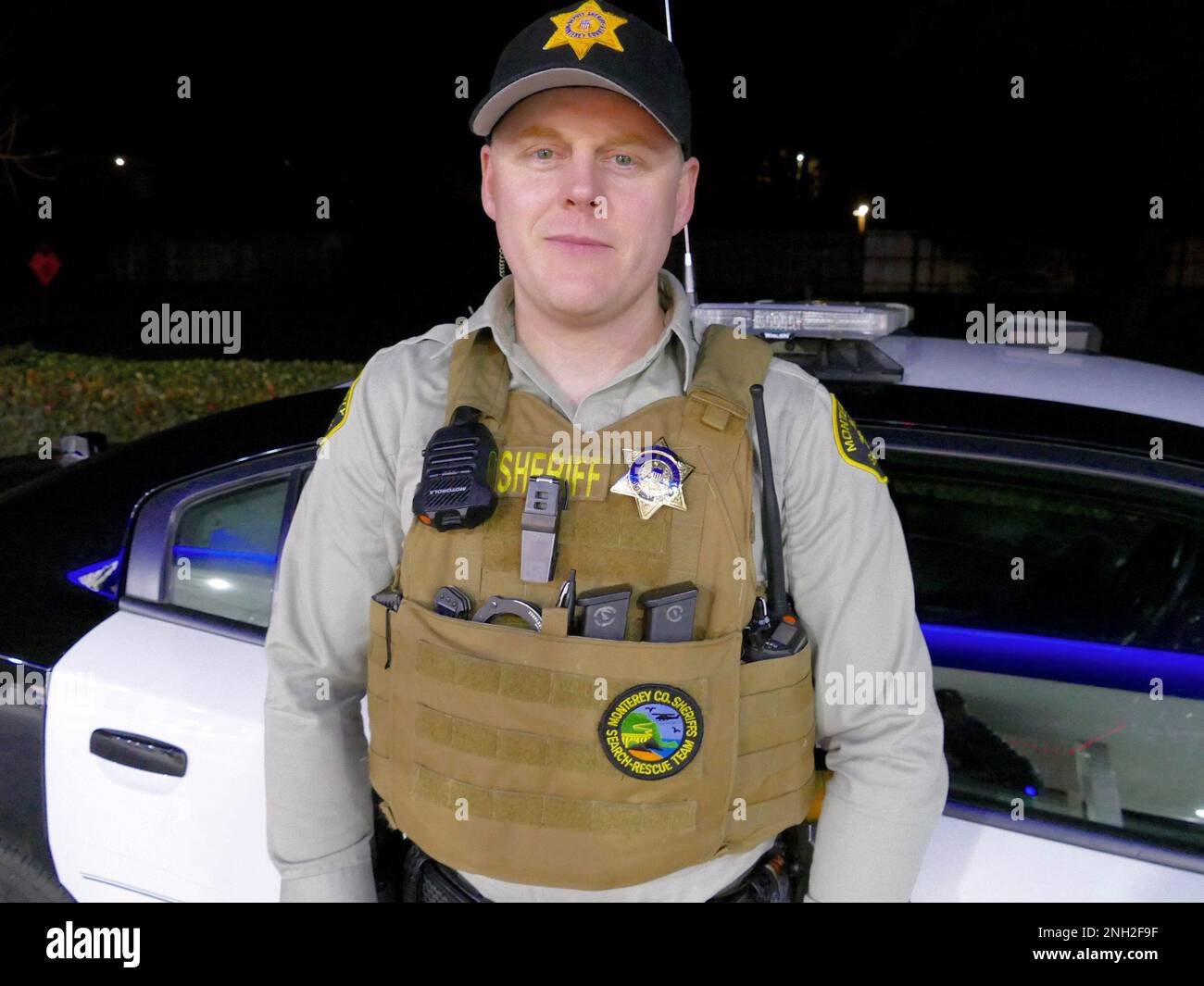 PRODUCTION - 27 January 2023, USA, Salinas: The German deputy sheriff ...