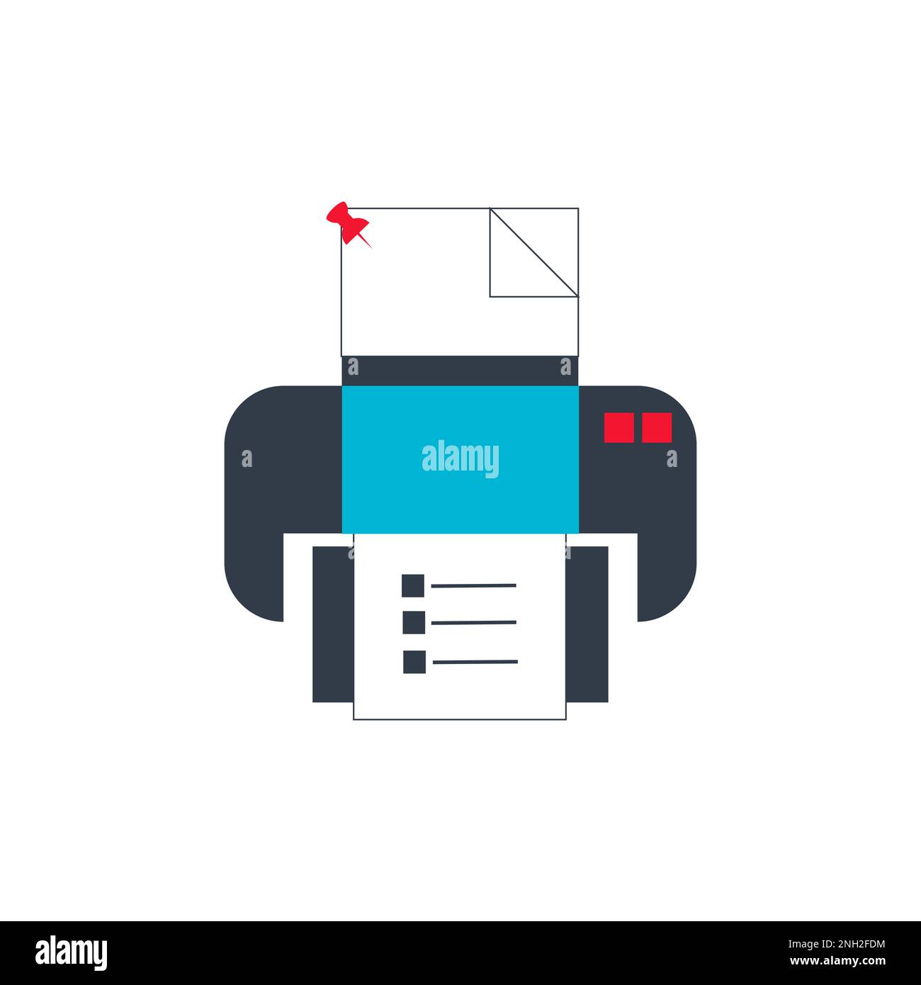 Printer Icon Vector Design Template. Print paper or document sign. Home ...