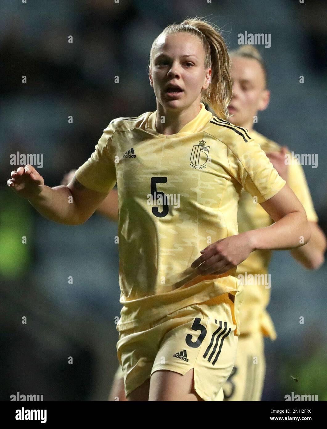 Belgium's Sarah Wijnants during the Arnold Clark Cup match at the ...