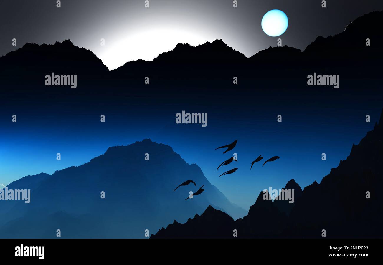 Mystical blue hi-res stock photography and images - Alamy
