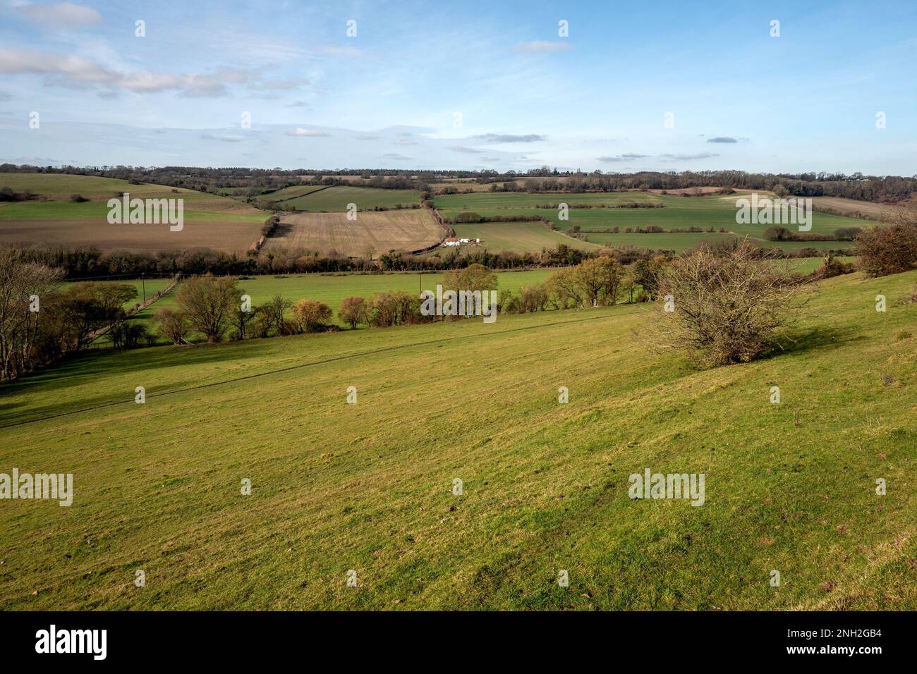 Elham, February 19th 2023: The Elham Valley in Kent Stock Photo - Alamy