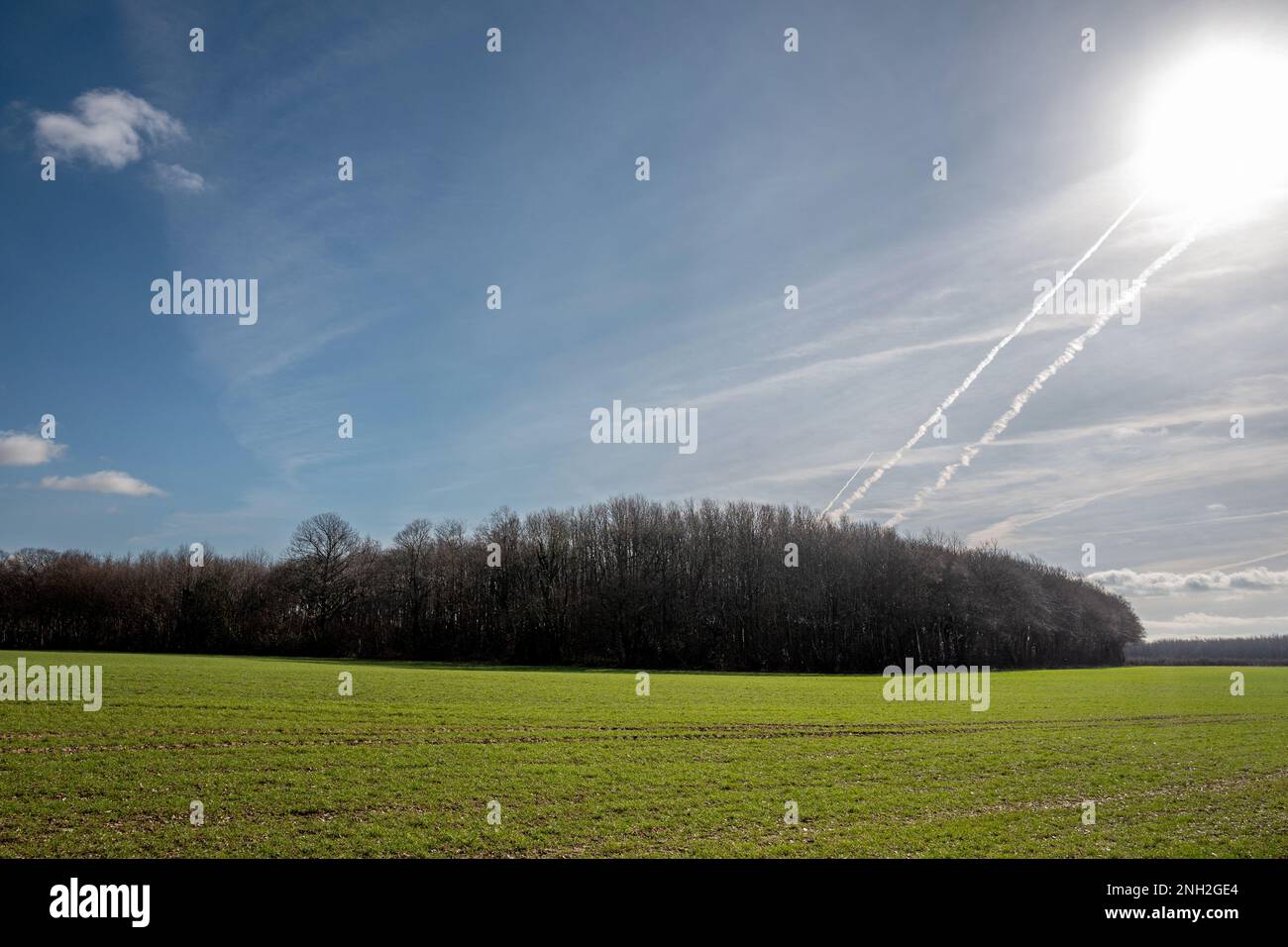 Elham, February 19th 2023: The Elham Valley in Kent Stock Photo - Alamy
