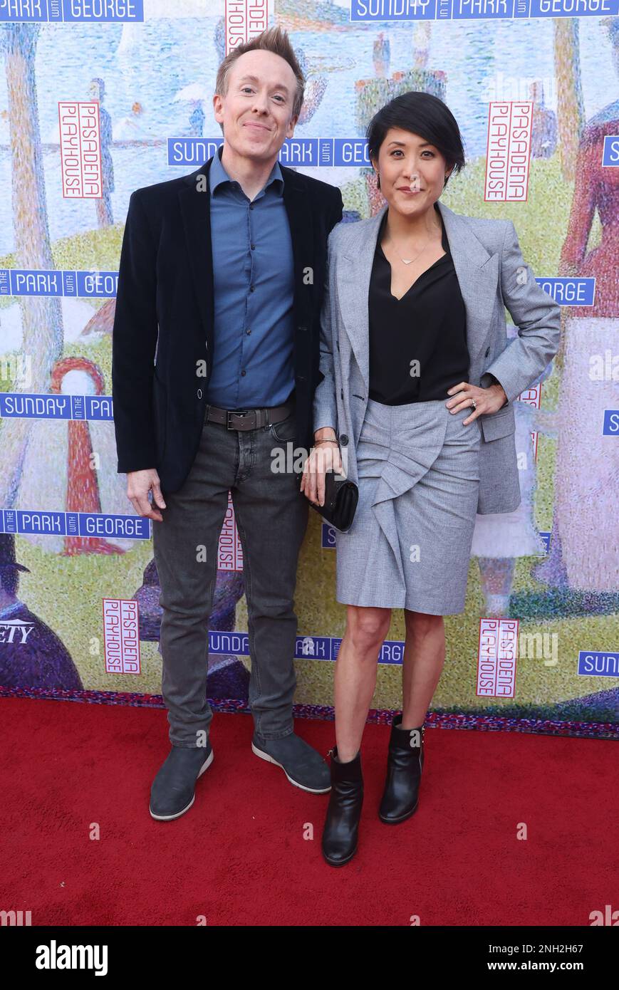 PASADENA, CA - FEBRUARY 19: Jim Cashman, Michelle Non at the opening ...