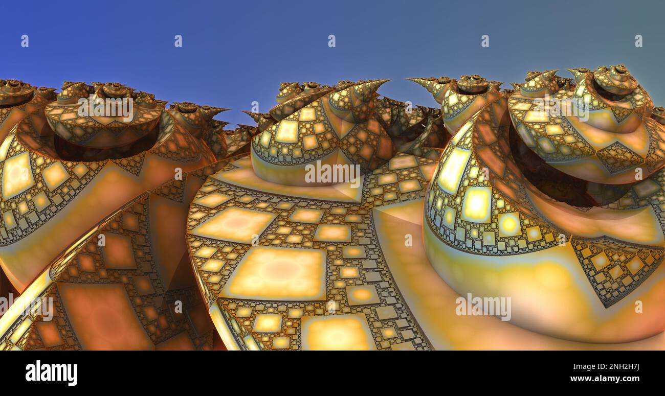 the surface of an alien planet under an alien sun 3d rendering Stock ...