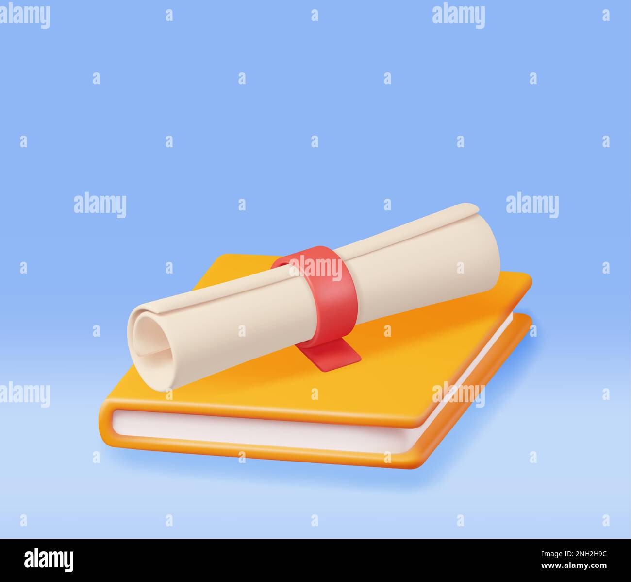 3D Graduation Diploma and Book Stock Vector Image & Art - Alamy