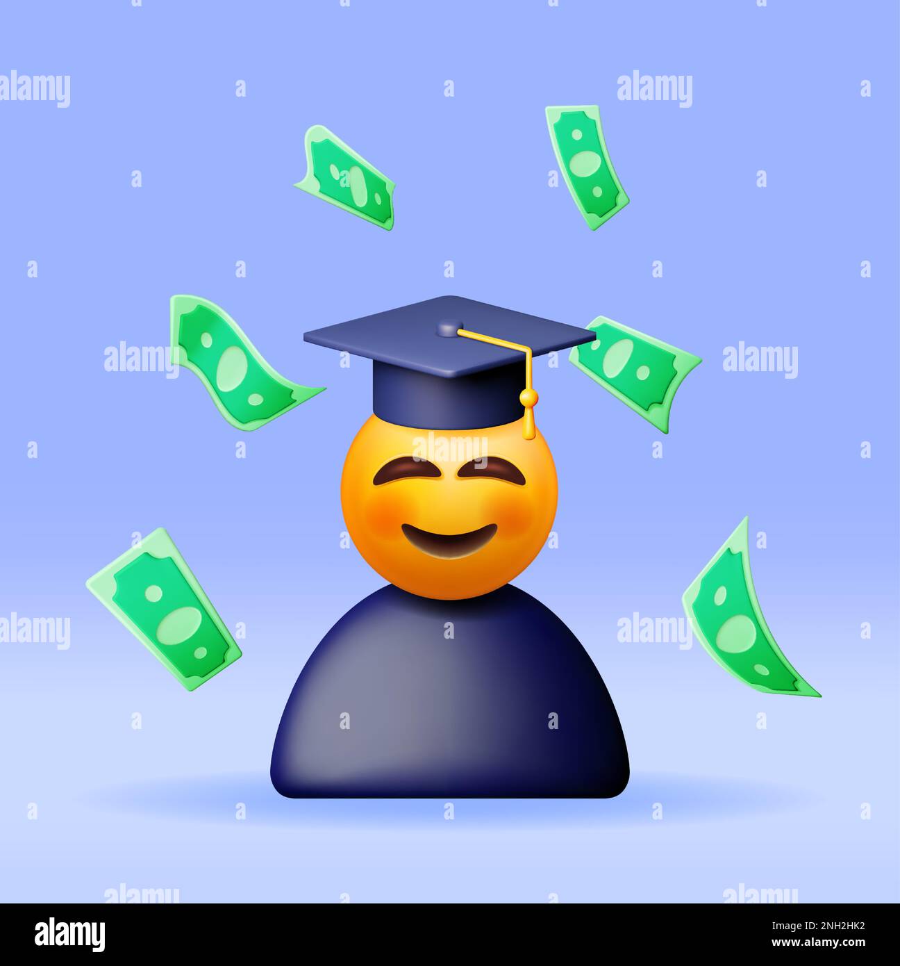 Dollar face emoji Stock Vector Images - Alamy