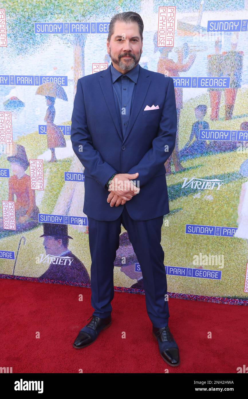 PASADENA, CA - FEBRUARY 19: Michael Manuel at the opening night of Pasadena Playhouse’s Sondheim ...