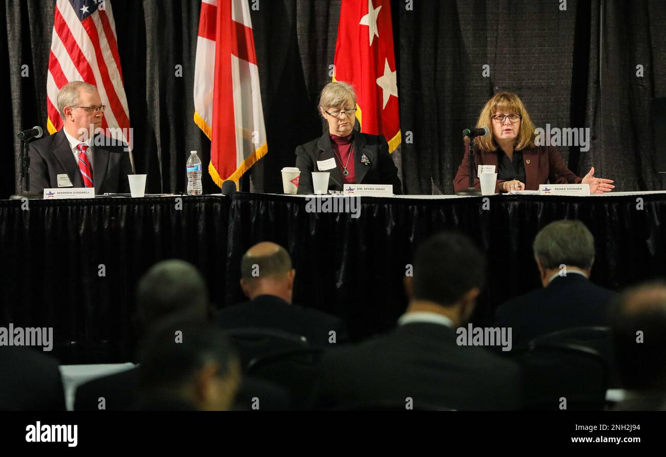 Panelists, from left, Warren O’Donell, deputy to the Program Executive ...