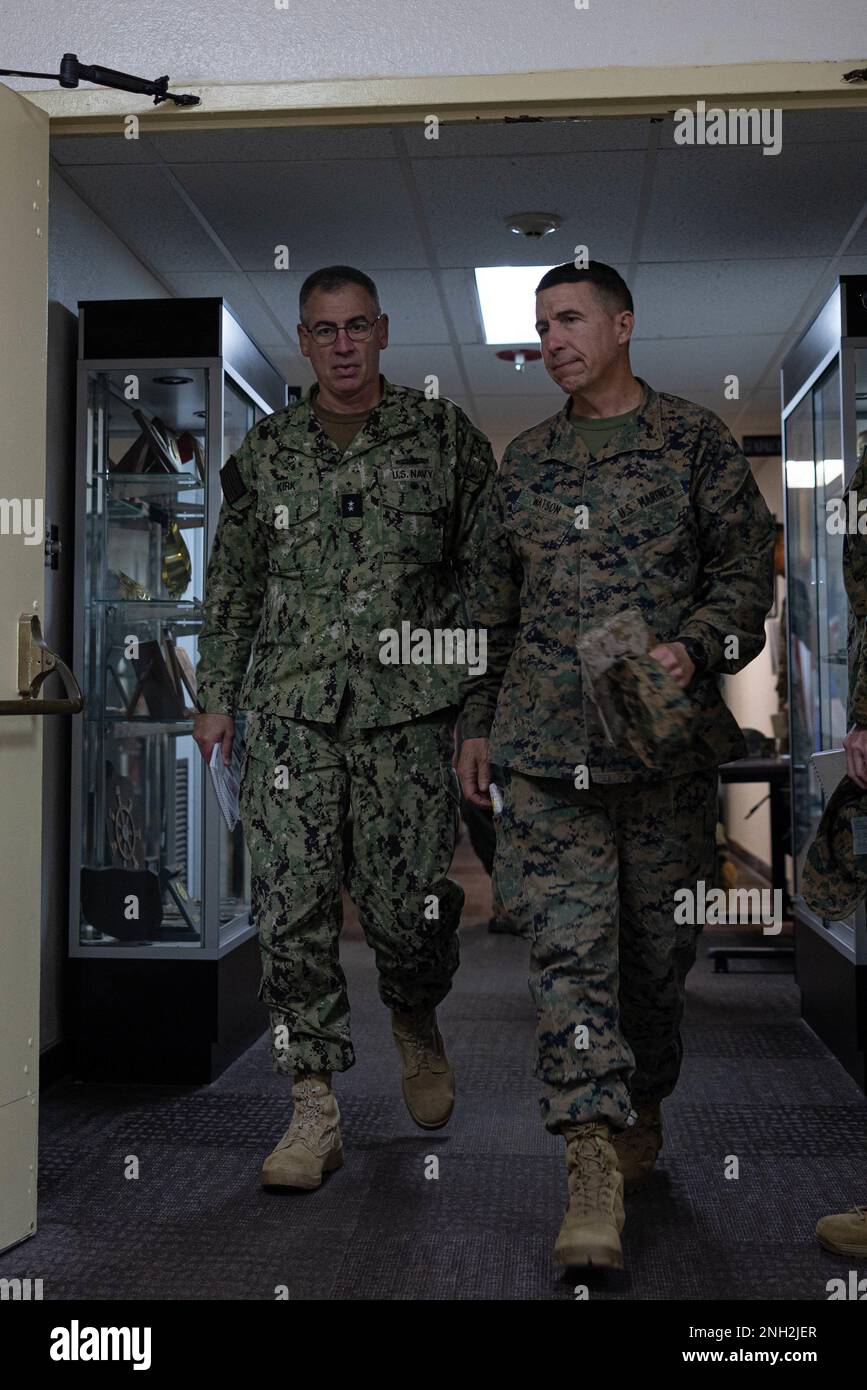 U.S. Navy Rear Adm. James Kirk, the commander of Expeditionary Strike ...