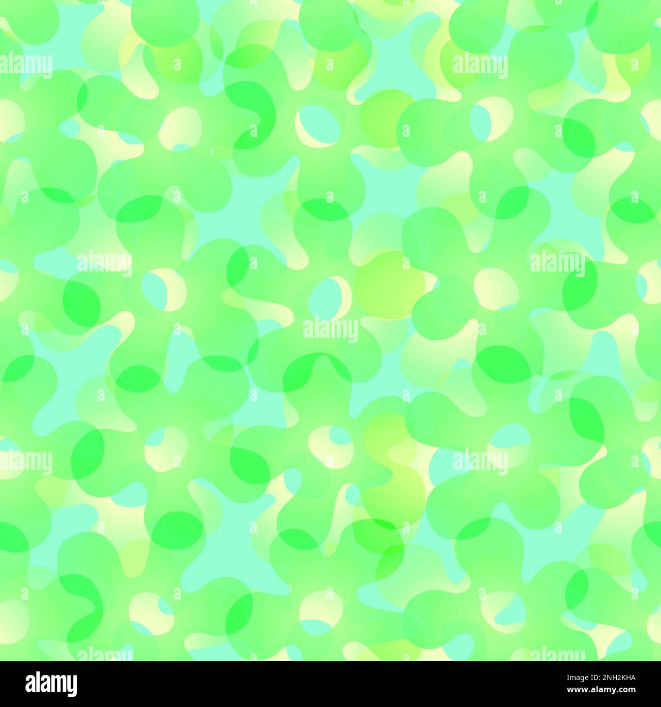 Amoeba-like floral motif seamlessly repeating wallpaper pattern Stock ...