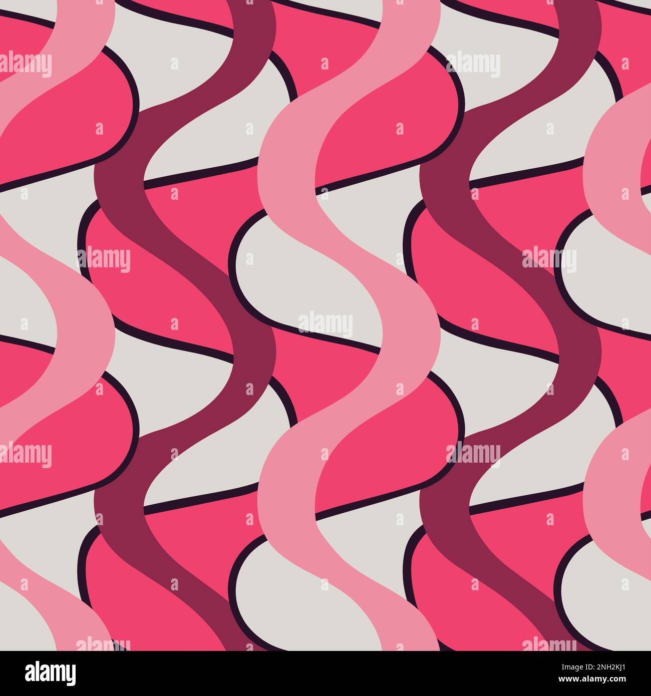 Undulating seamlessly repeating wallpaper pattern Stock Photo - Alamy