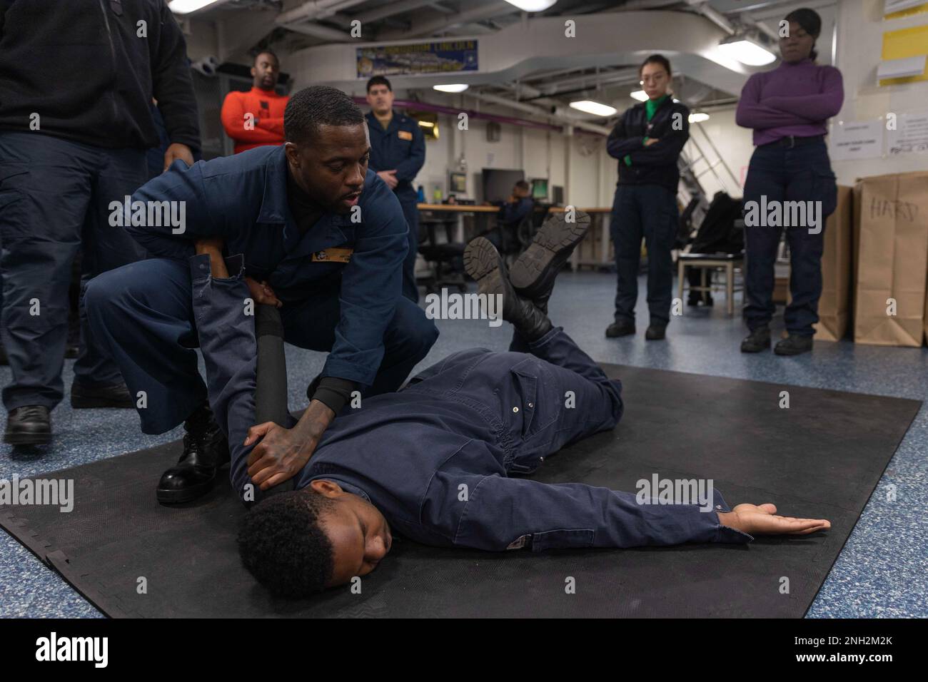 Aviation Ordnanceman Airman Hosea Foster, top, from Memphis, Tenn ...