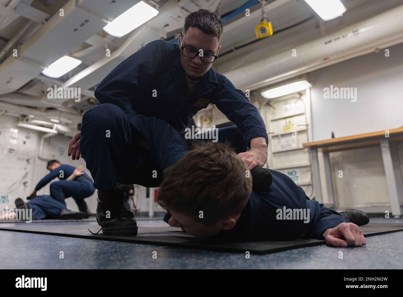 Machinist's Mate Fireman Samuel Weaver, top, from Leesburg, Ga ...