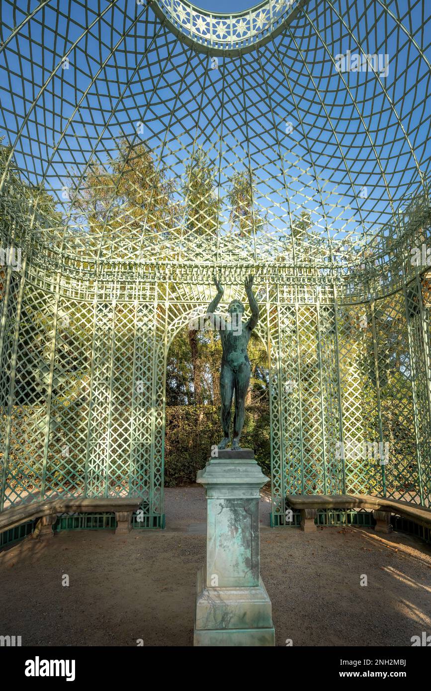 Praying man Statue at Sanssouci Palace - Potsdam, Brandenburg, Germany ...