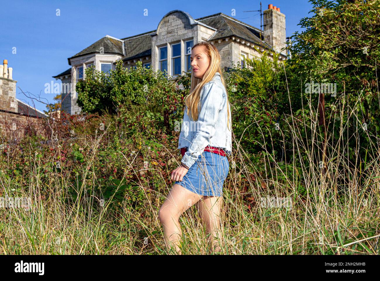 Rhianna Martin poses for a photograph on a beautiful October day at ...