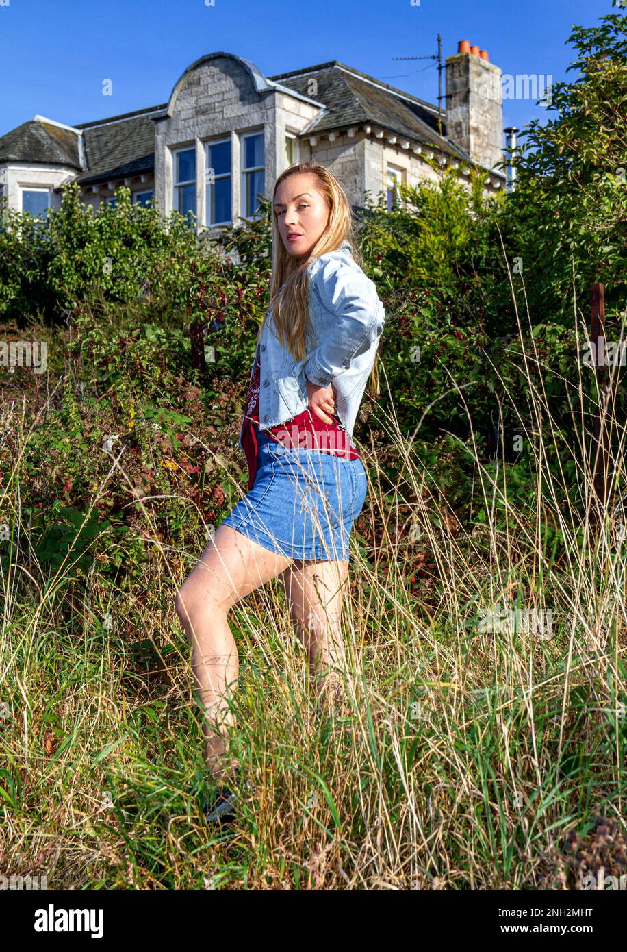 Rhianna Martin poses for a photograph on a beautiful October day at ...
