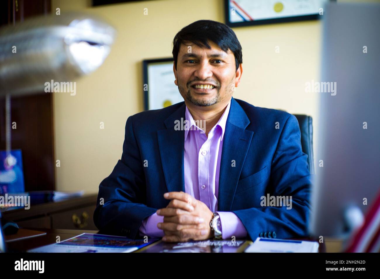 Mr. D.B. Sagar, president and founder of International Commission for ...