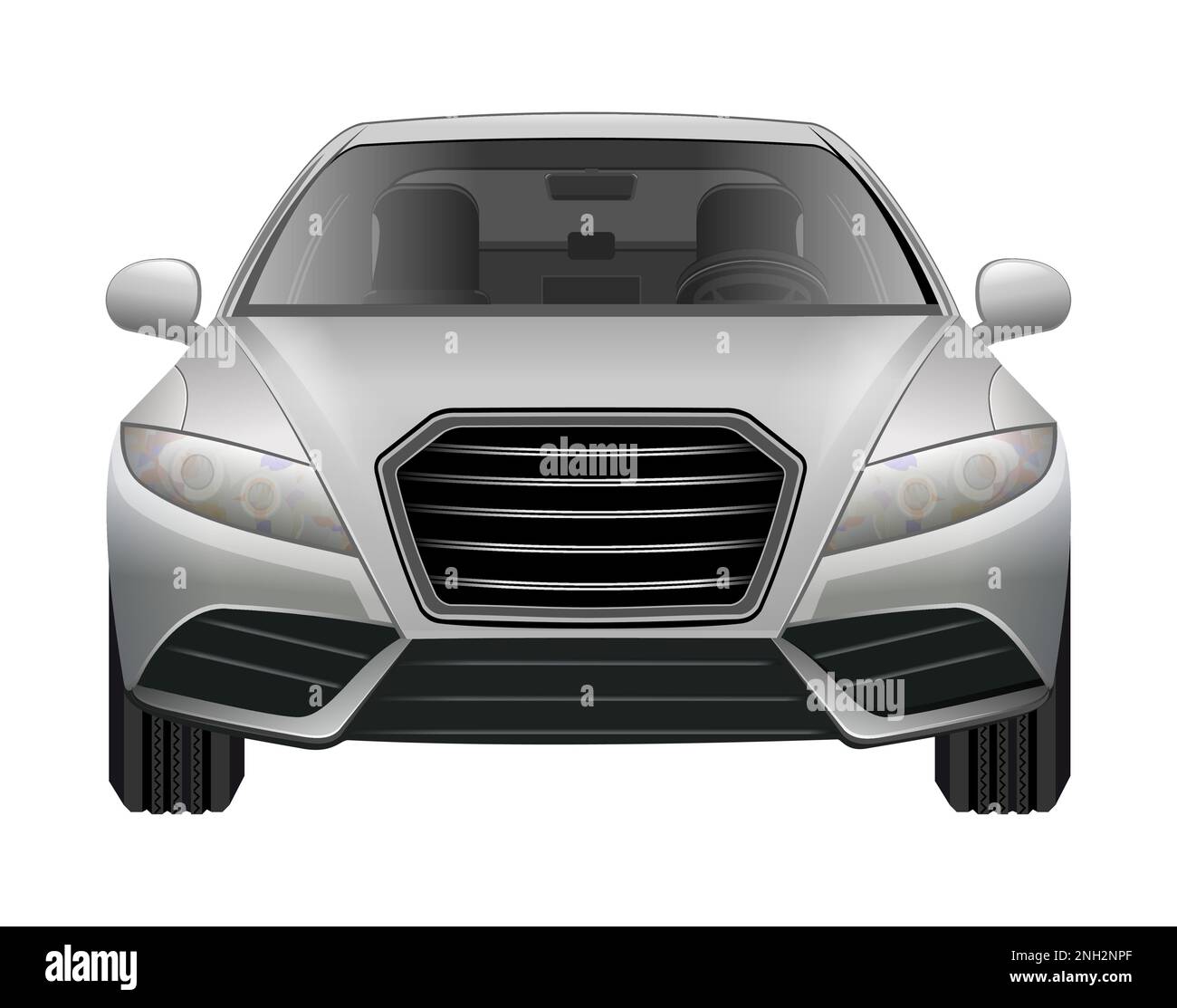 Car vector on white background. Business sedan isolated. Vehicle ...