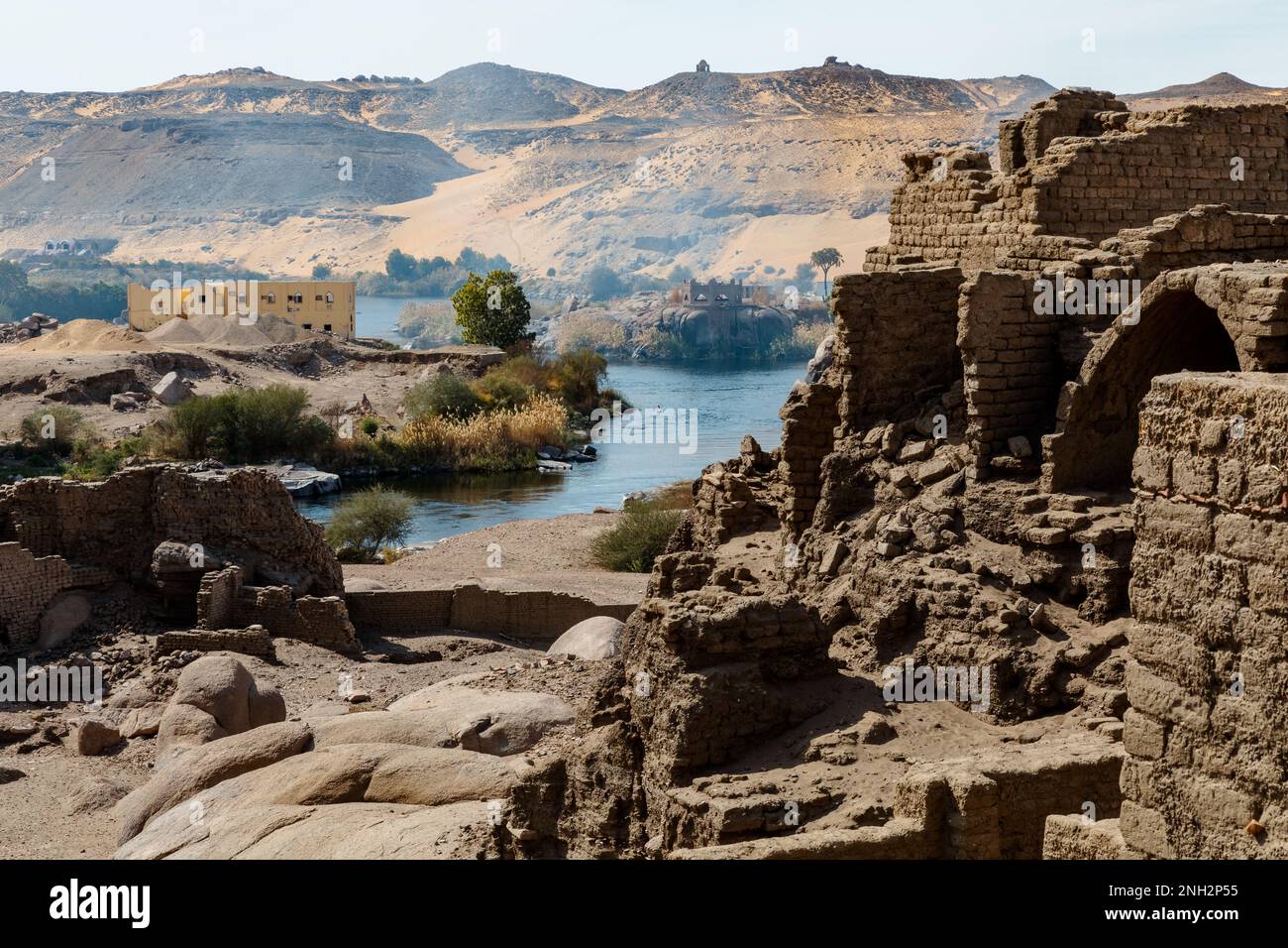 The Elephantine Island Archaeological Site, Home to an Ancient Khnum ...