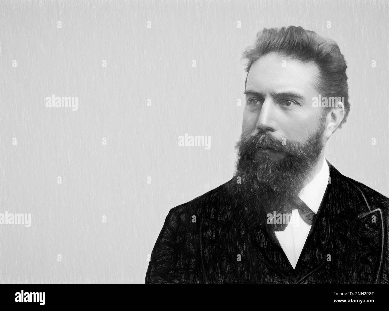 Wilhelm Conrad Röntgen; 1845 – 1923; German mechanical engineer and ...