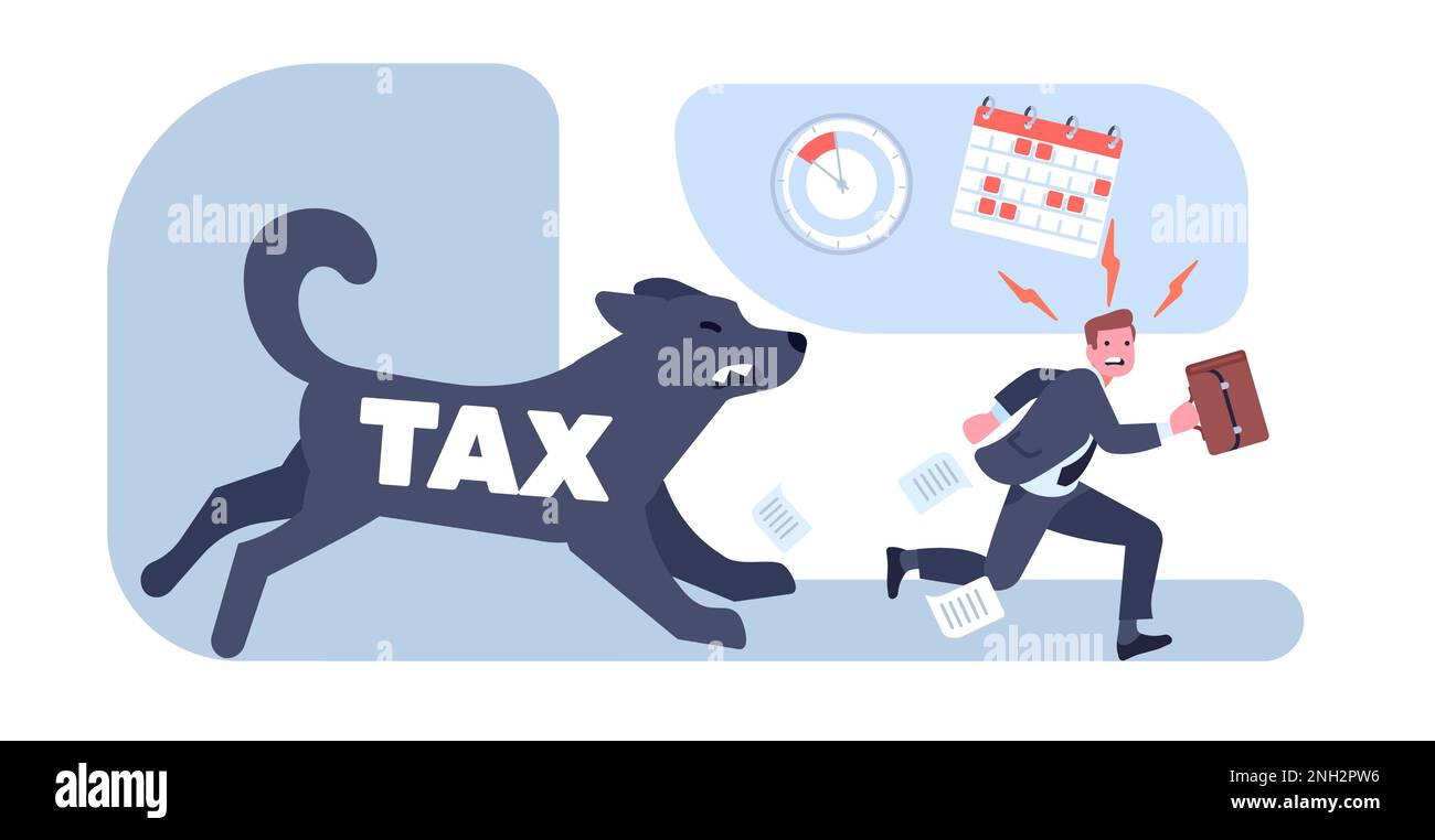 Tax dog Stock Vector Images - Alamy