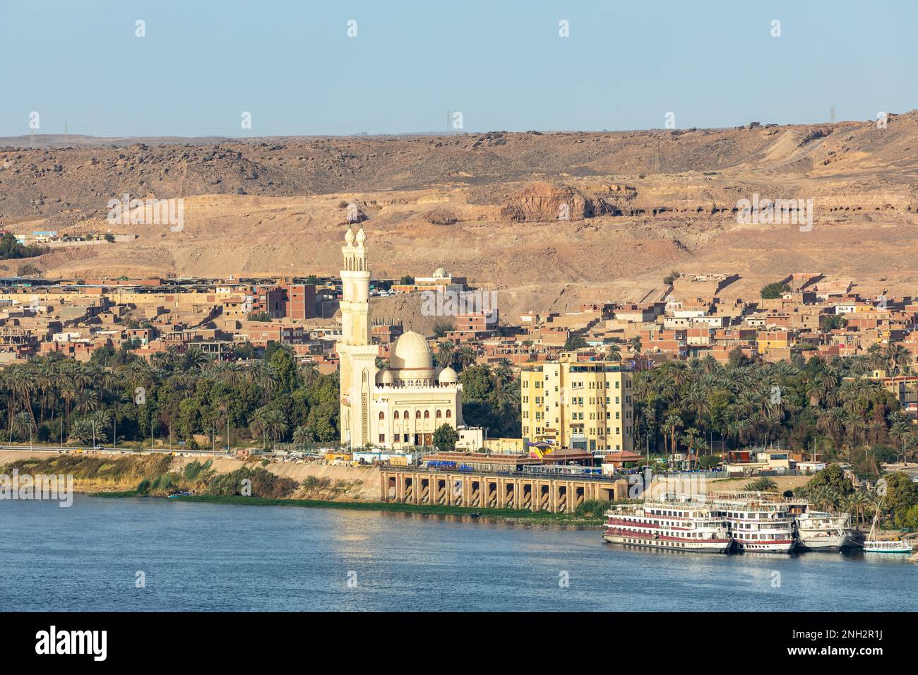 Aswan City Elephantine Island. Traditional Nubian Architecture. Aswan ...
