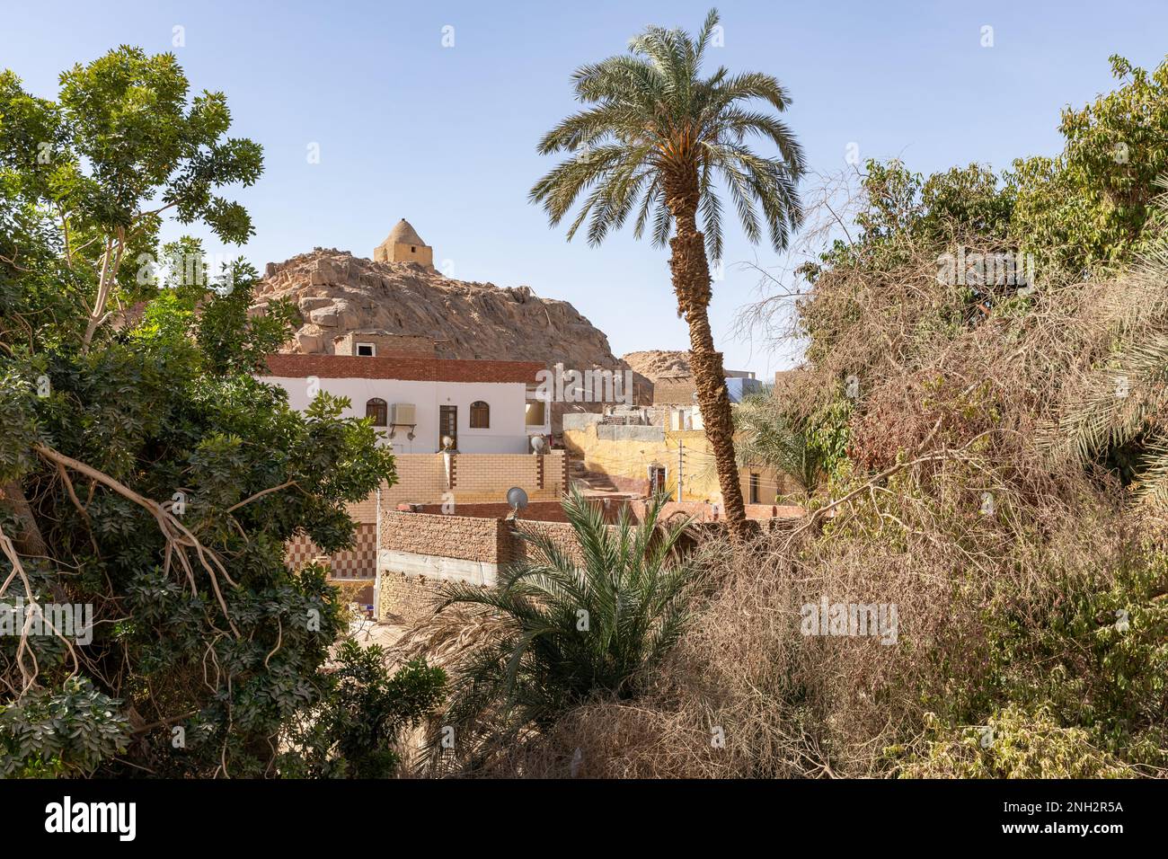 Aswan City Elephantine Island. Traditional Nubian Architecture. Aswan ...