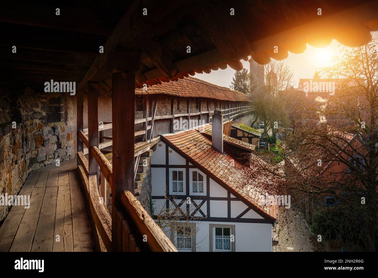 View from inside Rothenburg walls - Rothenburg ob der Tauber, Bavaria ...