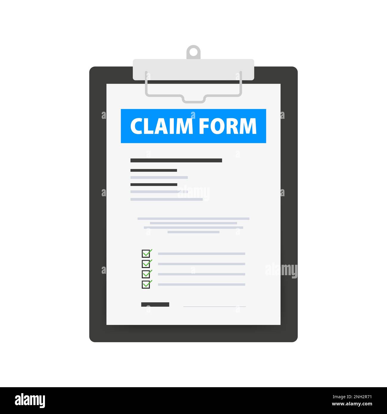 Claim form document. Insurance application form. Accident Snd insurance ...
