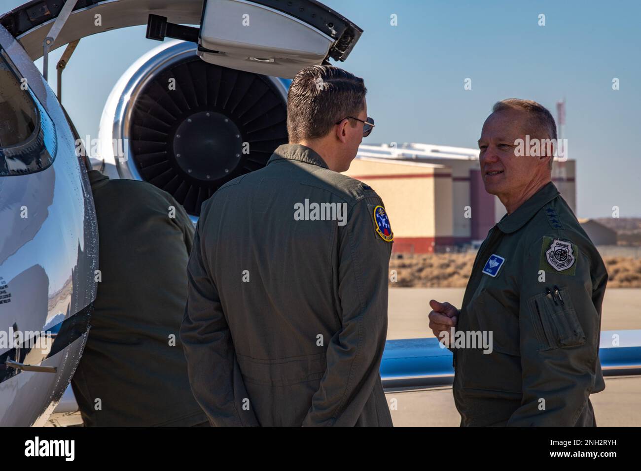 Gen. Mark D. Kelly, Air Combat Command commander, prepares to depart ...
