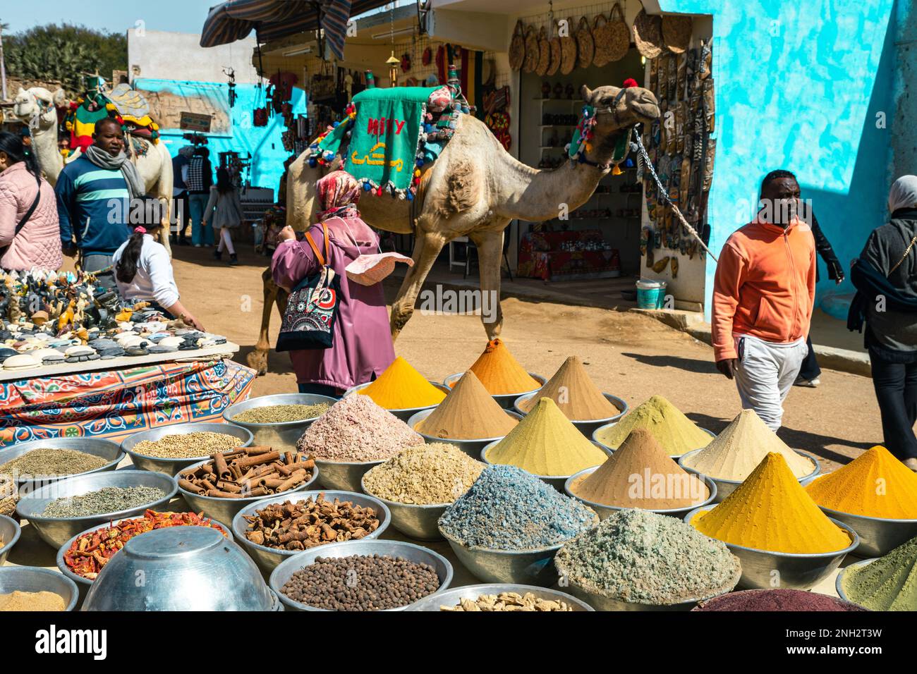 Nubian Village in Aswan, Egypt. Africa Stock Photo - Alamy