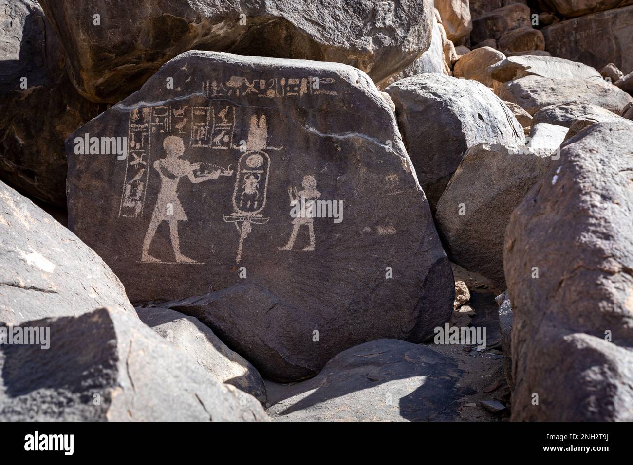 Ancient Egyptian Hieroglyphs. Aswan's Seheil Island, Most Known for the ...